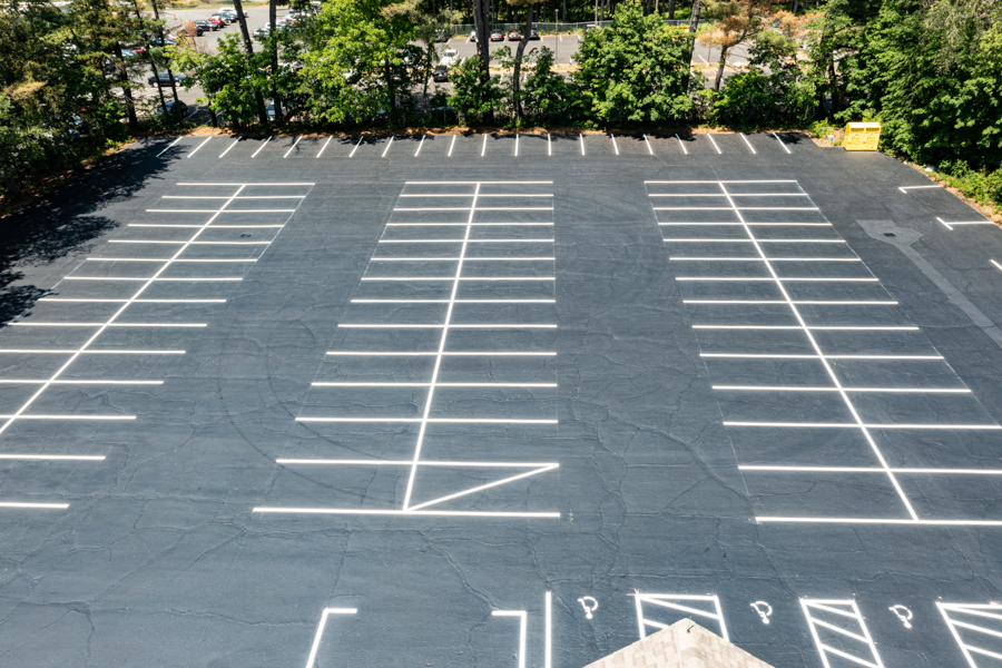 Asphalt Line & Stencil Painting - Stripe-It-Seal-It